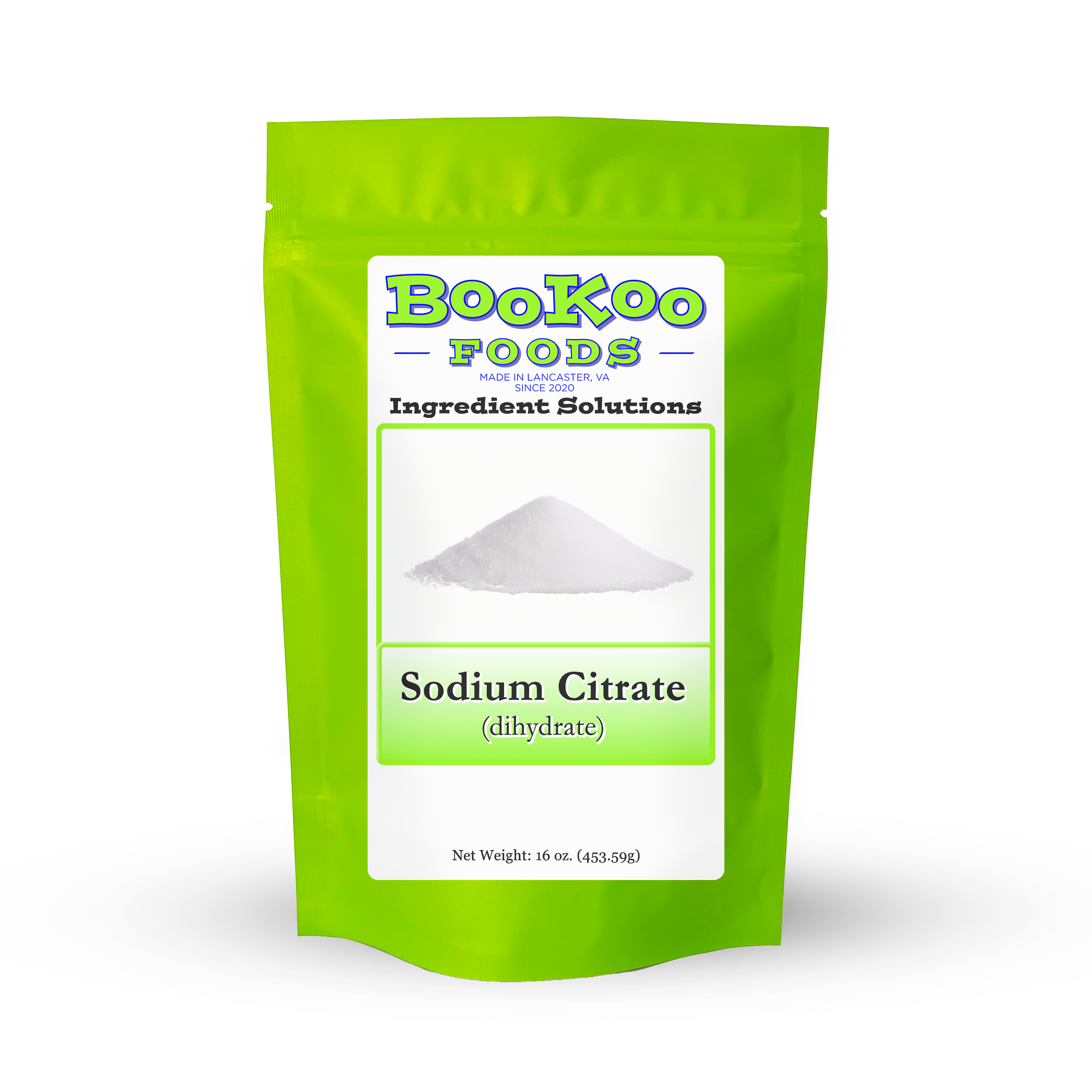 Sodium Citrate Dihydrate – Food Grade | BooKoo Foods (1 lb – 50 lb Bulk)